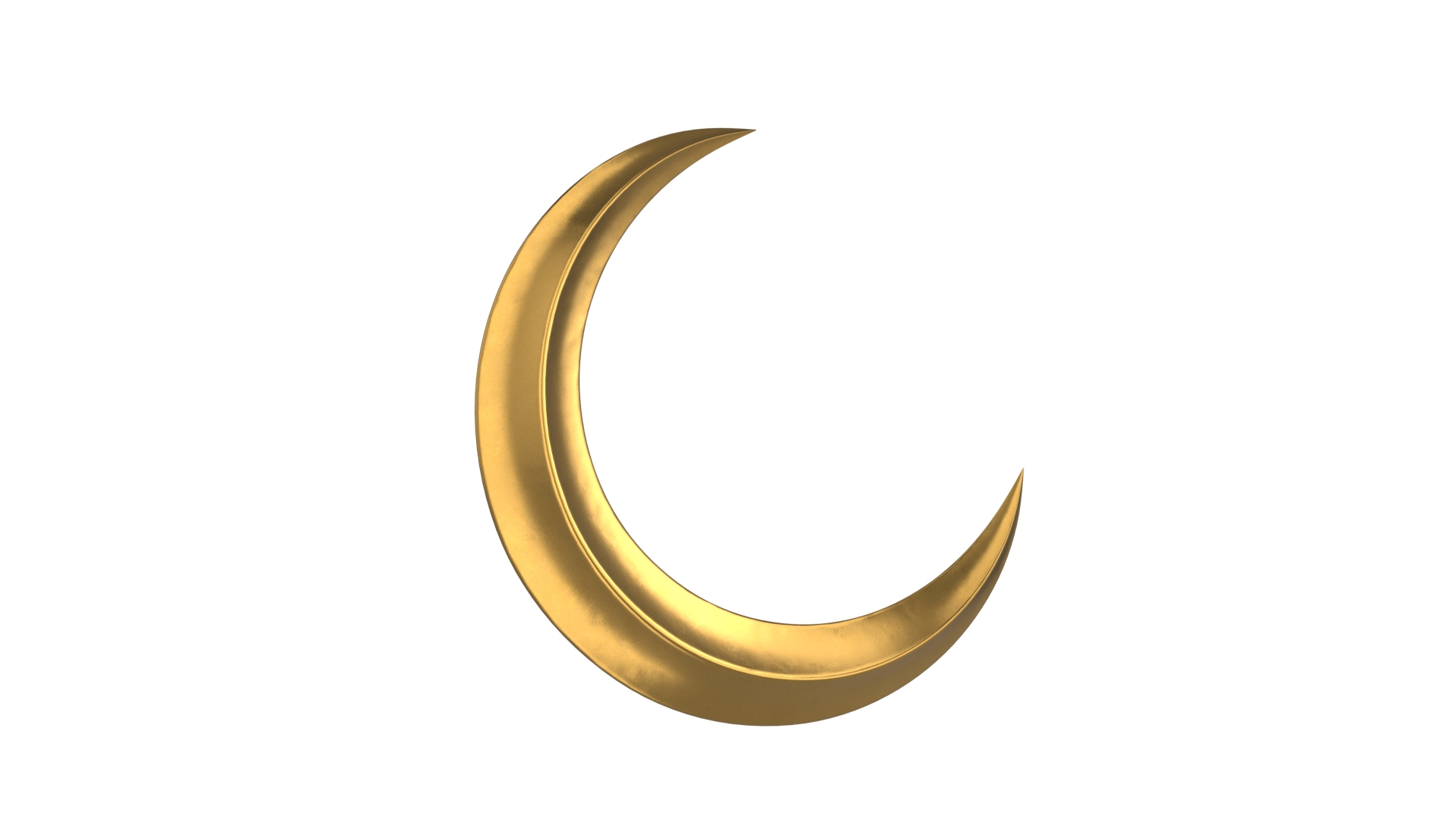 3D Crescent Moon Model - TurboSquid 1764174