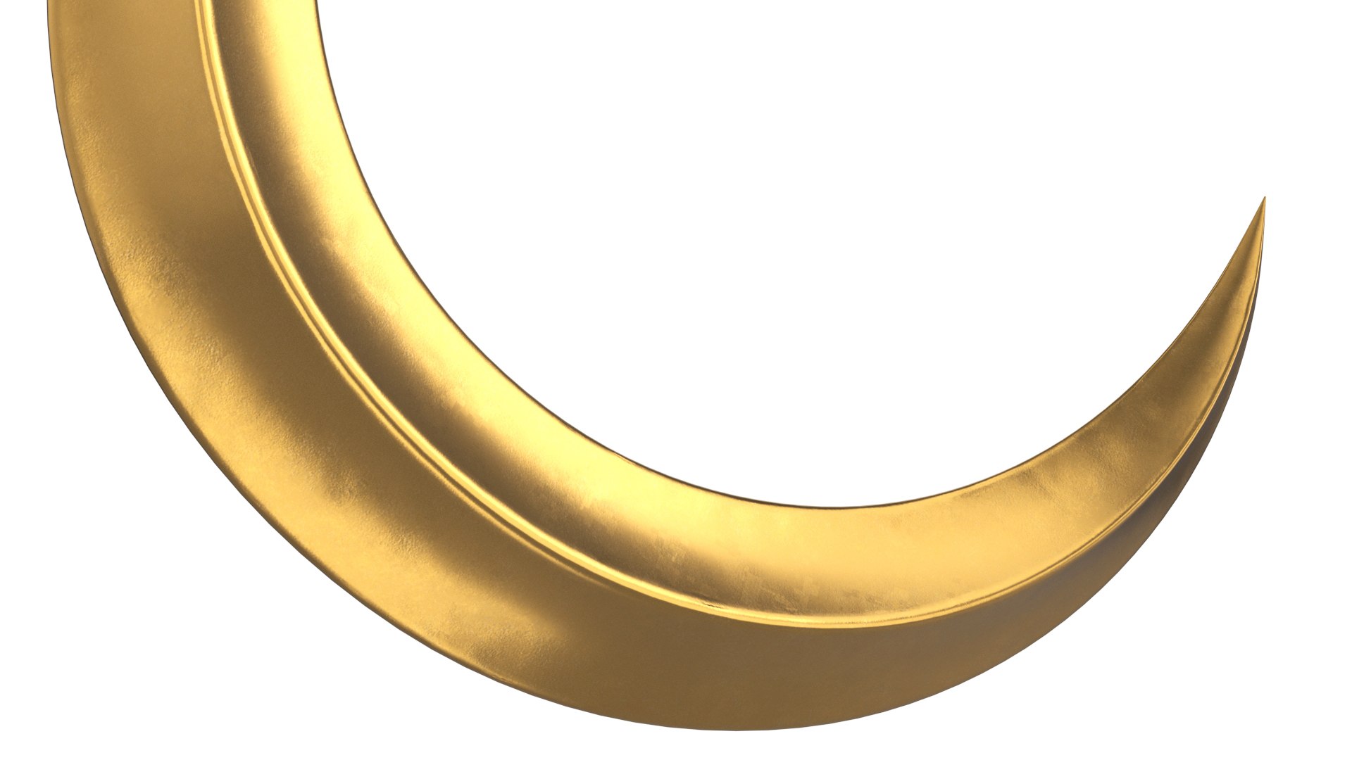 3D Crescent Moon Model - TurboSquid 1764174