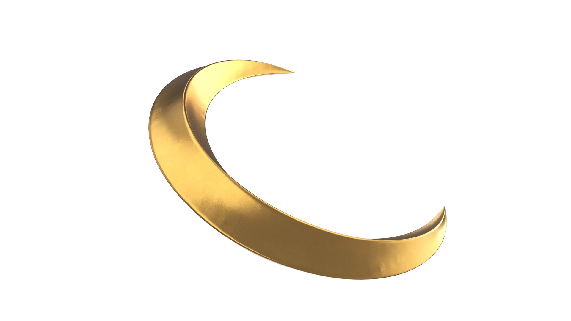 3D Crescent Moon Model - TurboSquid 1764174
