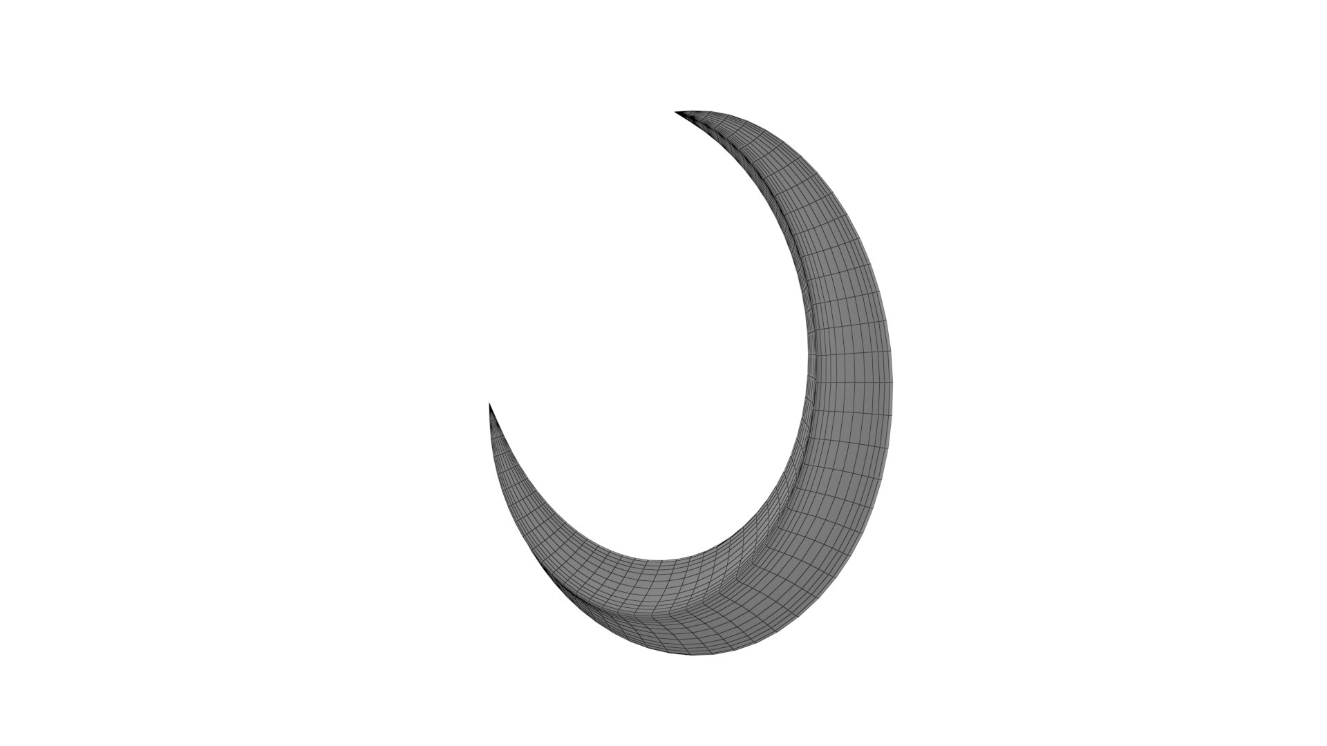 3D Crescent Moon Model - TurboSquid 1764174