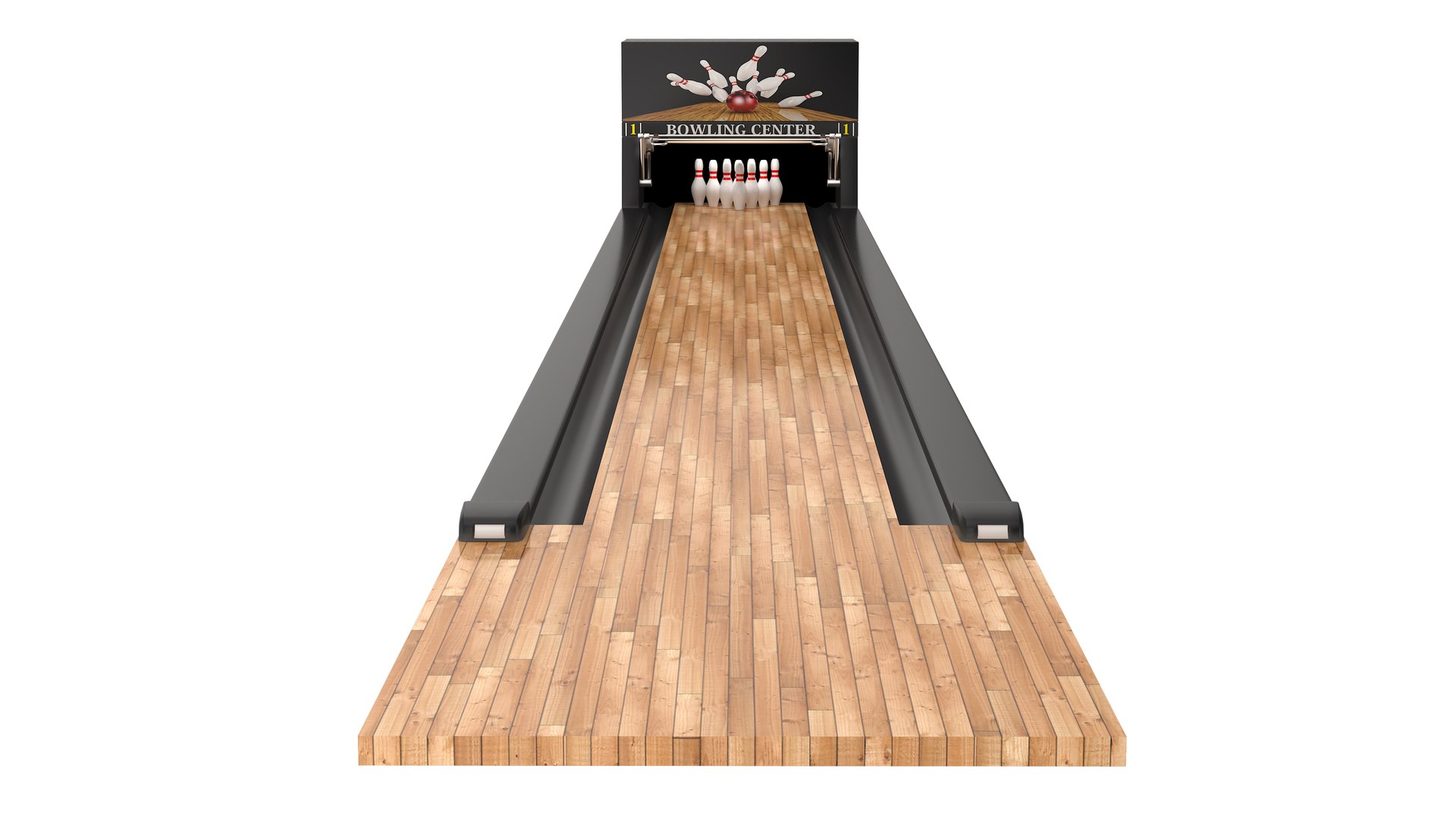 Detailed Bowling Lane 3D - TurboSquid 2281958