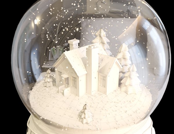 3D christmas globe snow model - TurboSquid 1673215