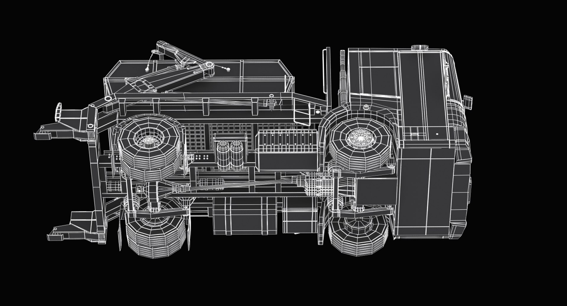 Skip Loader Truck 3d Max