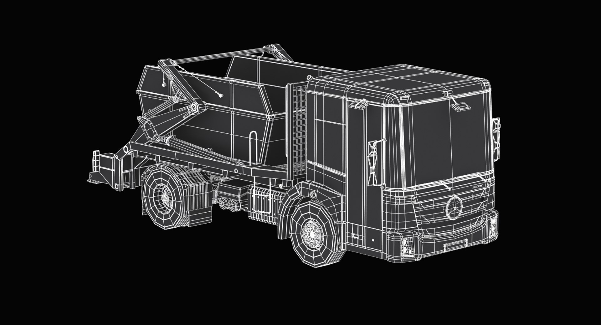 Skip Loader Truck 3d Max