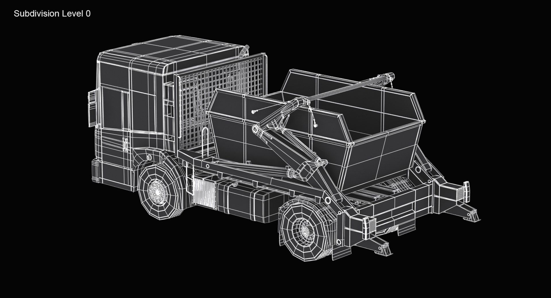 Skip Loader Truck 3d Max