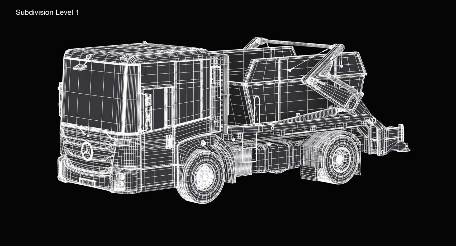Skip Loader Truck 3d Max
