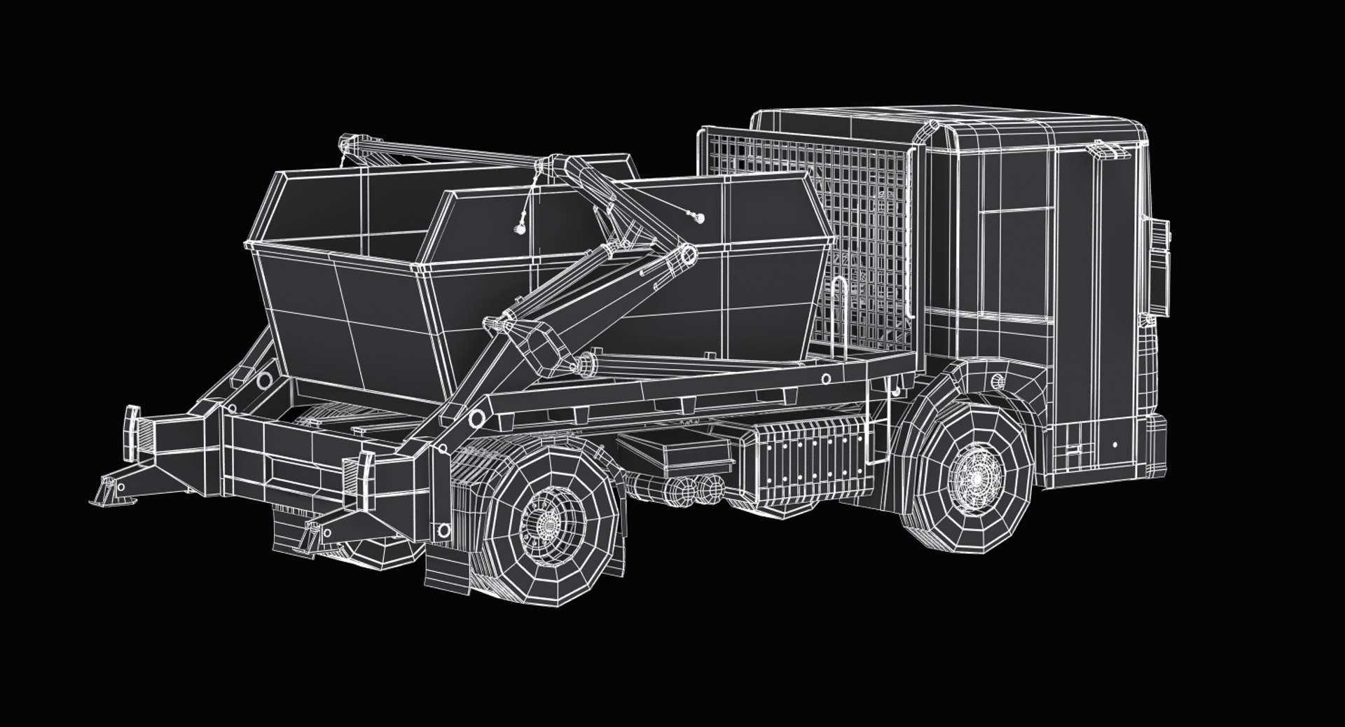Skip Loader Truck 3d Max