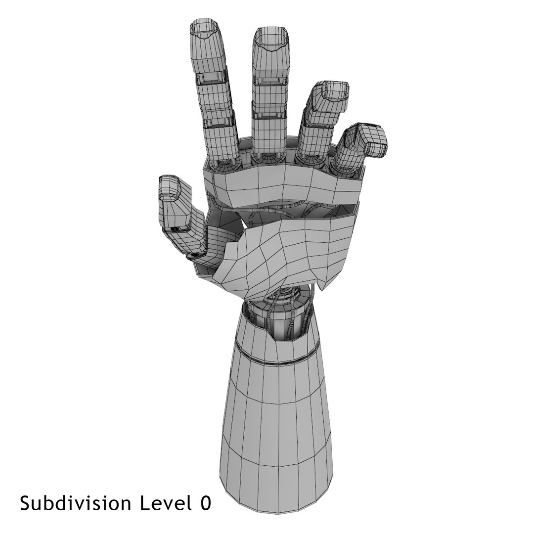 3d robot hand model
