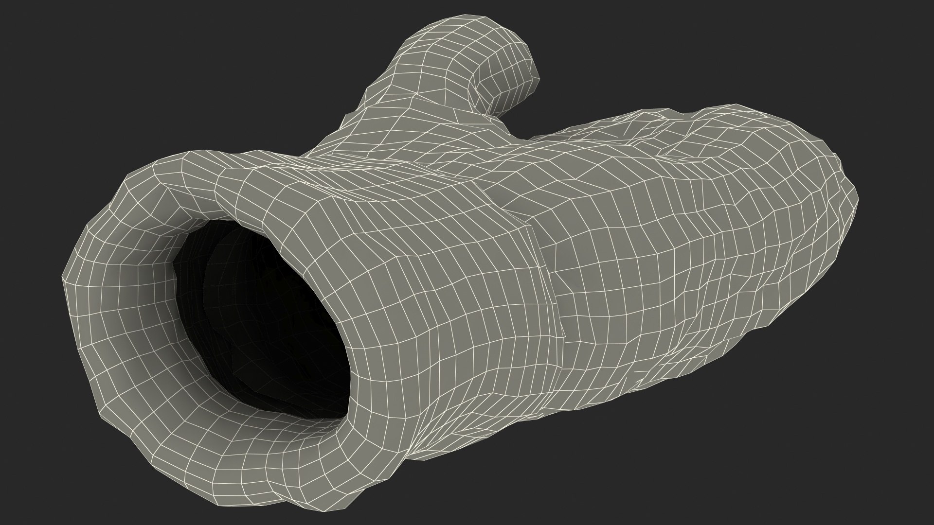 Pair red wool mittens 3D - TurboSquid 1566188