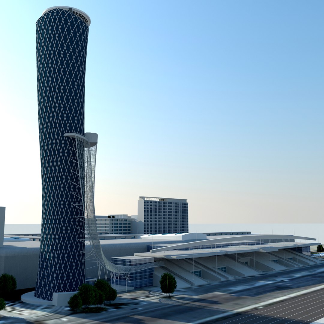 Capital Gate Buildings Model - TurboSquid 1257424