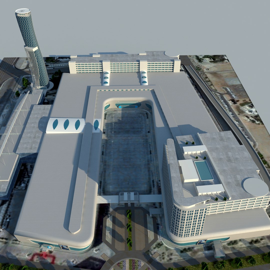 Capital Gate Buildings Model - TurboSquid 1257424