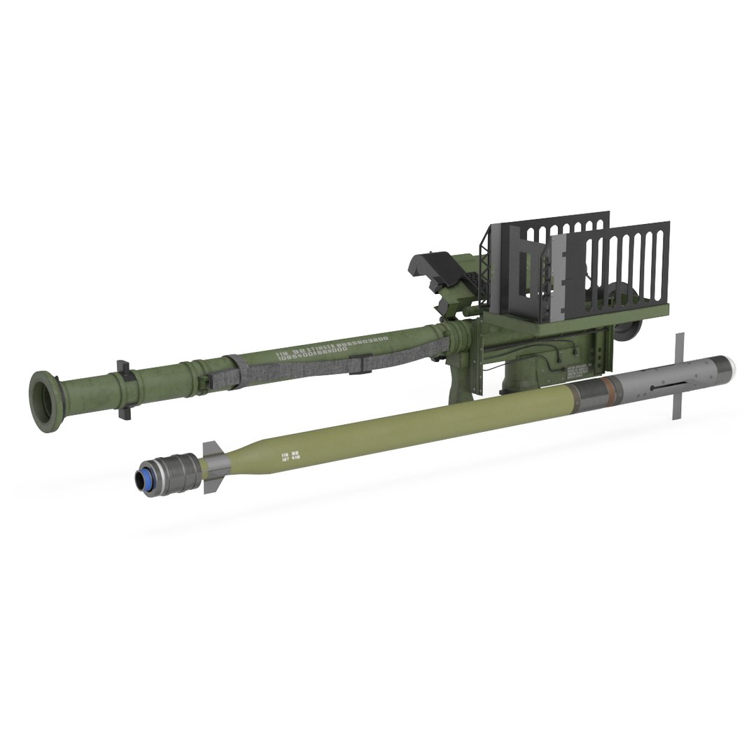 3D Model FIM 92 Stinger Missile With Launcher - TurboSquid 1984656