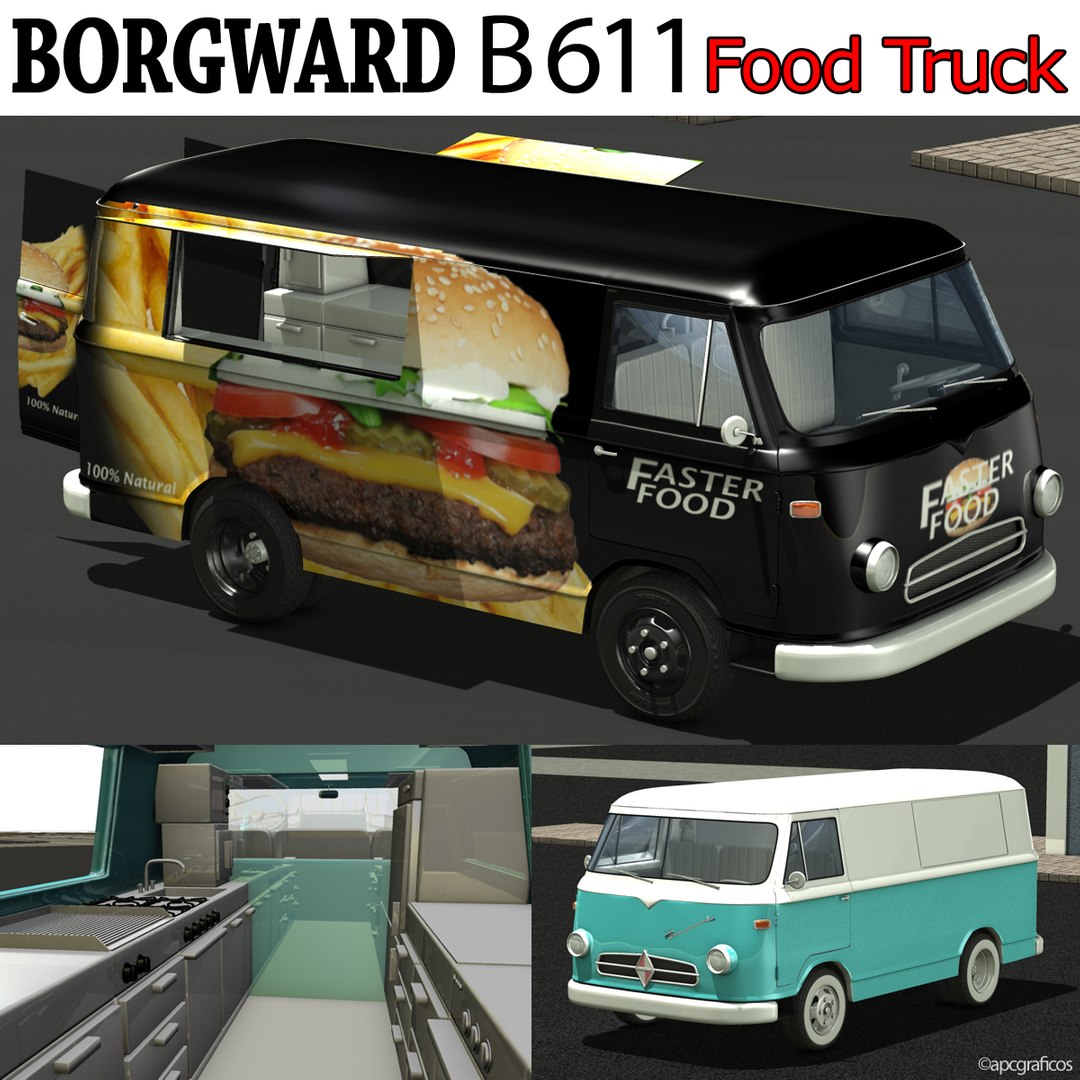 Borgward B 611 Food 3d Model