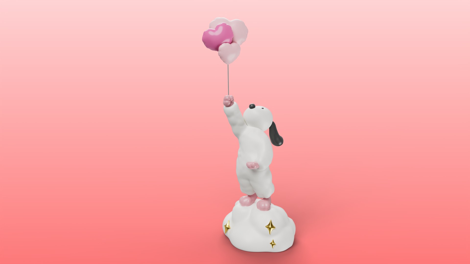 Haha Dog Ornament 3D - TurboSquid 2213826