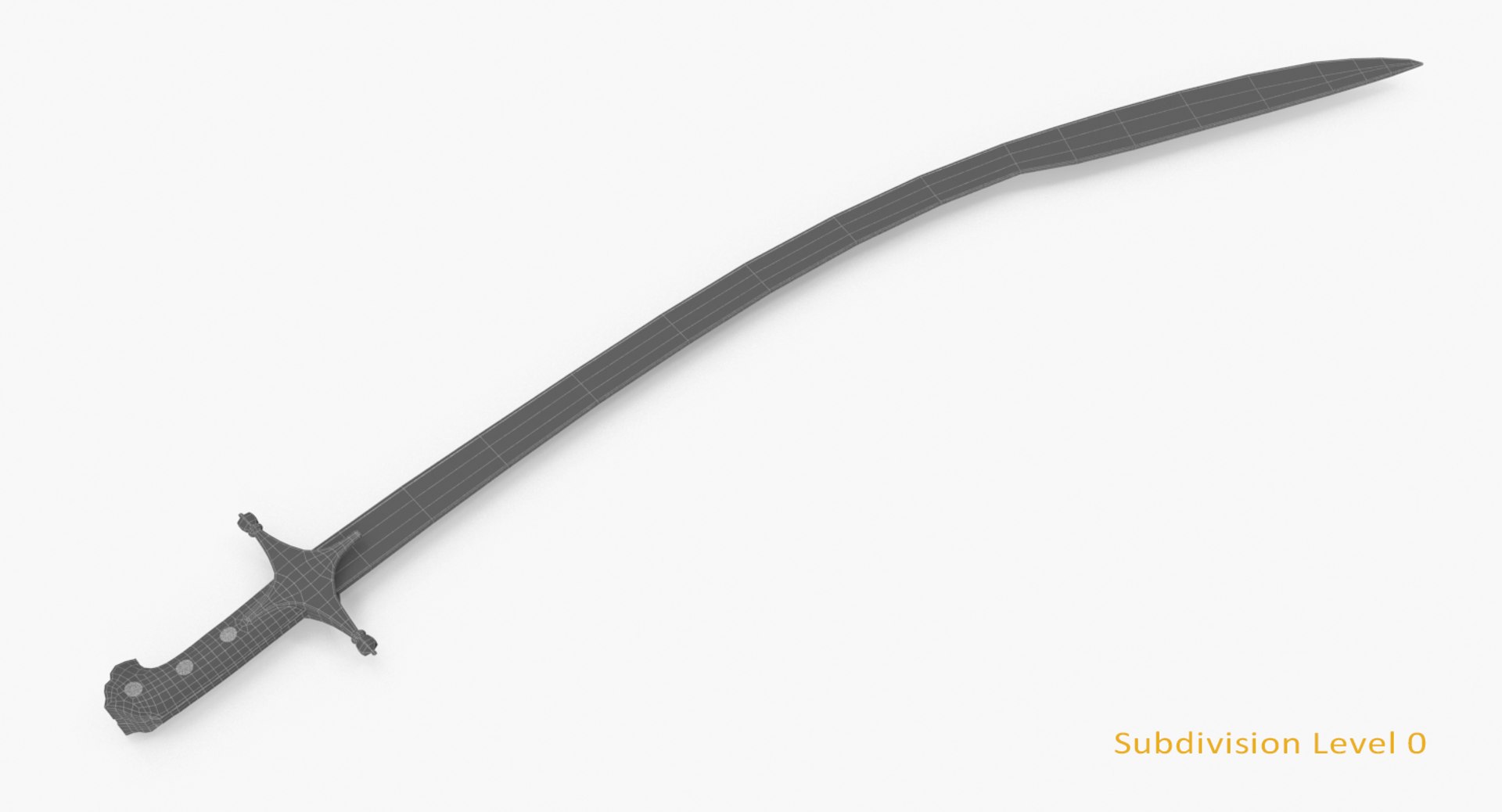3D Ottoman Sword Model - TurboSquid 1304441