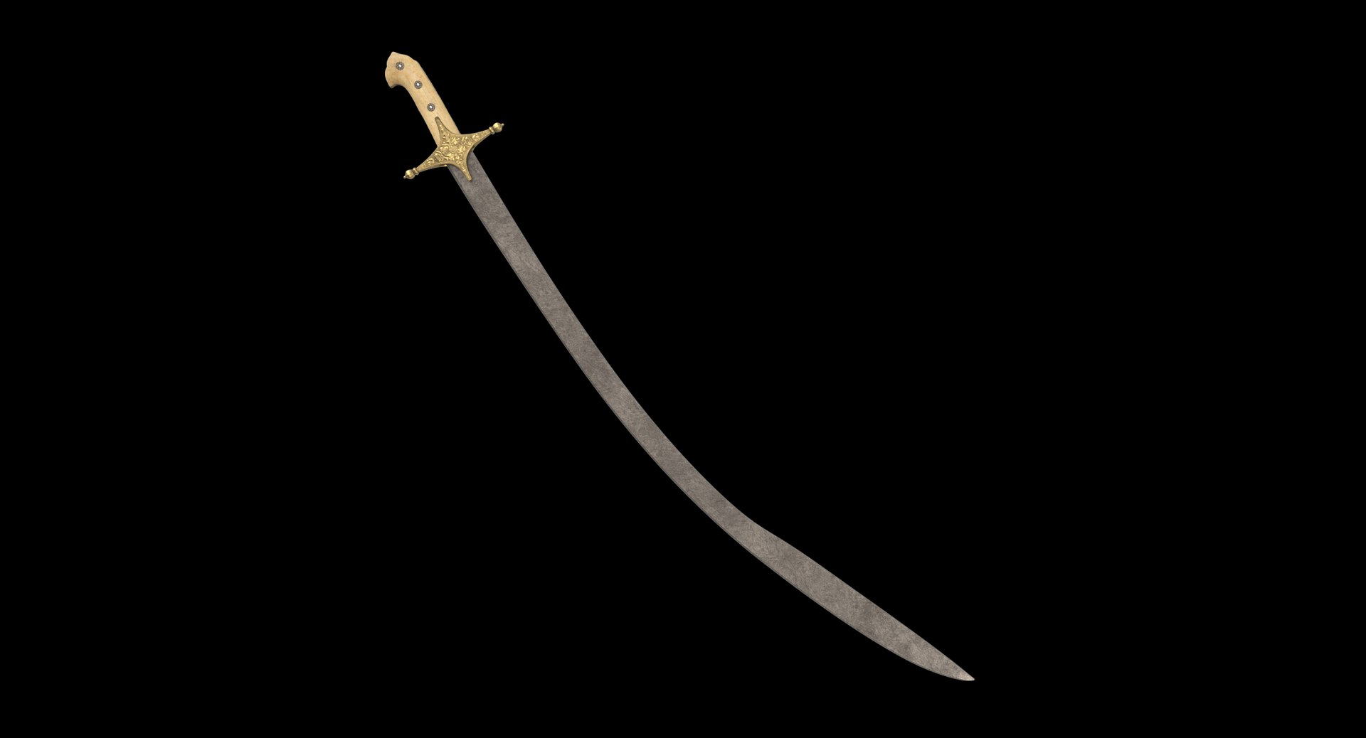 3D Ottoman Sword Model - TurboSquid 1304441