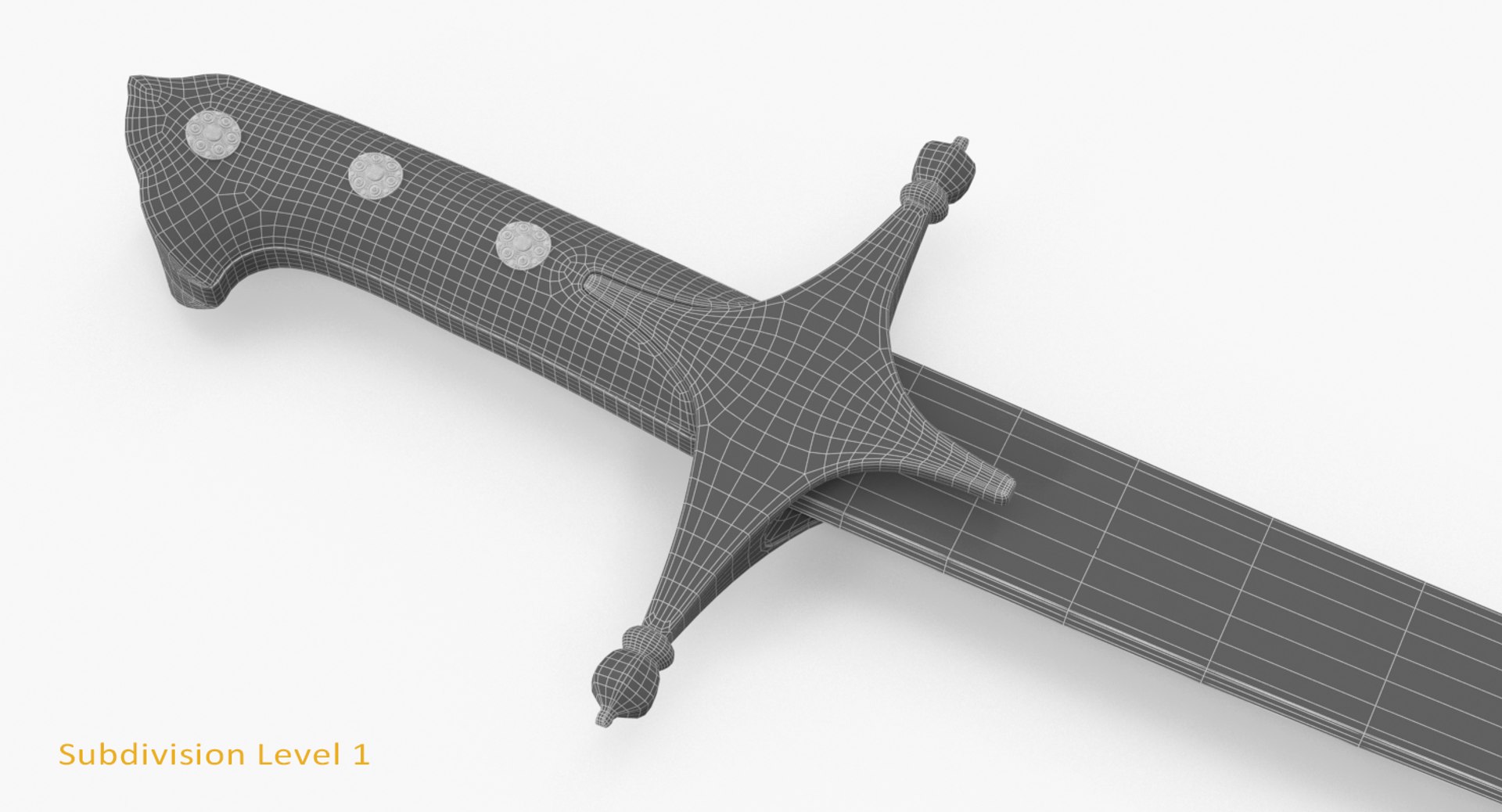 3D Ottoman Sword Model - TurboSquid 1304441