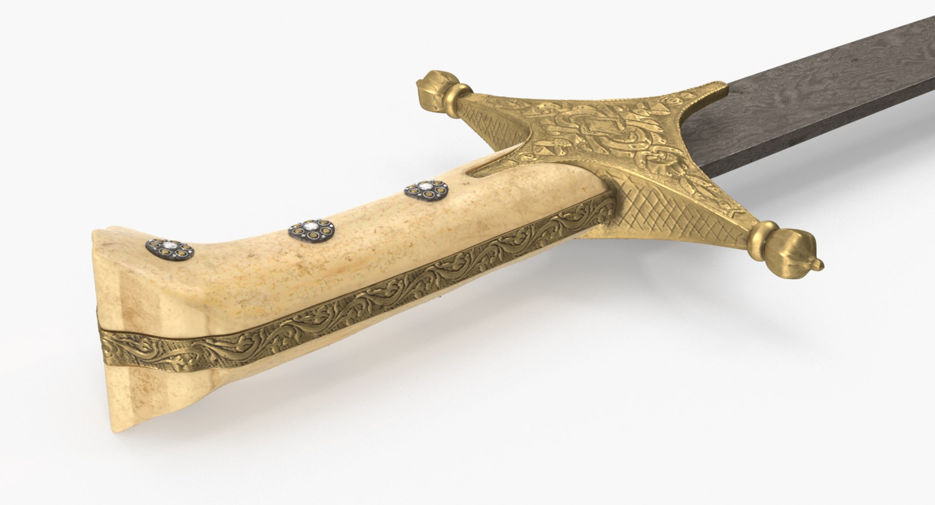 3D Ottoman Sword Model - TurboSquid 1304441