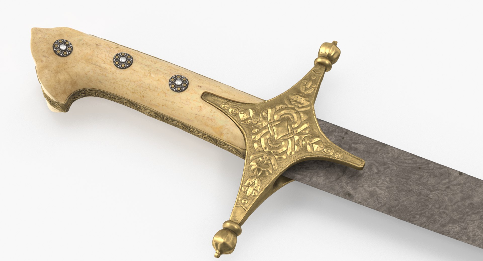 3D Ottoman Sword Model - TurboSquid 1304441