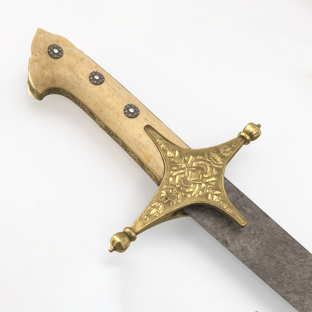 3D Ottoman Sword Model - TurboSquid 1304441