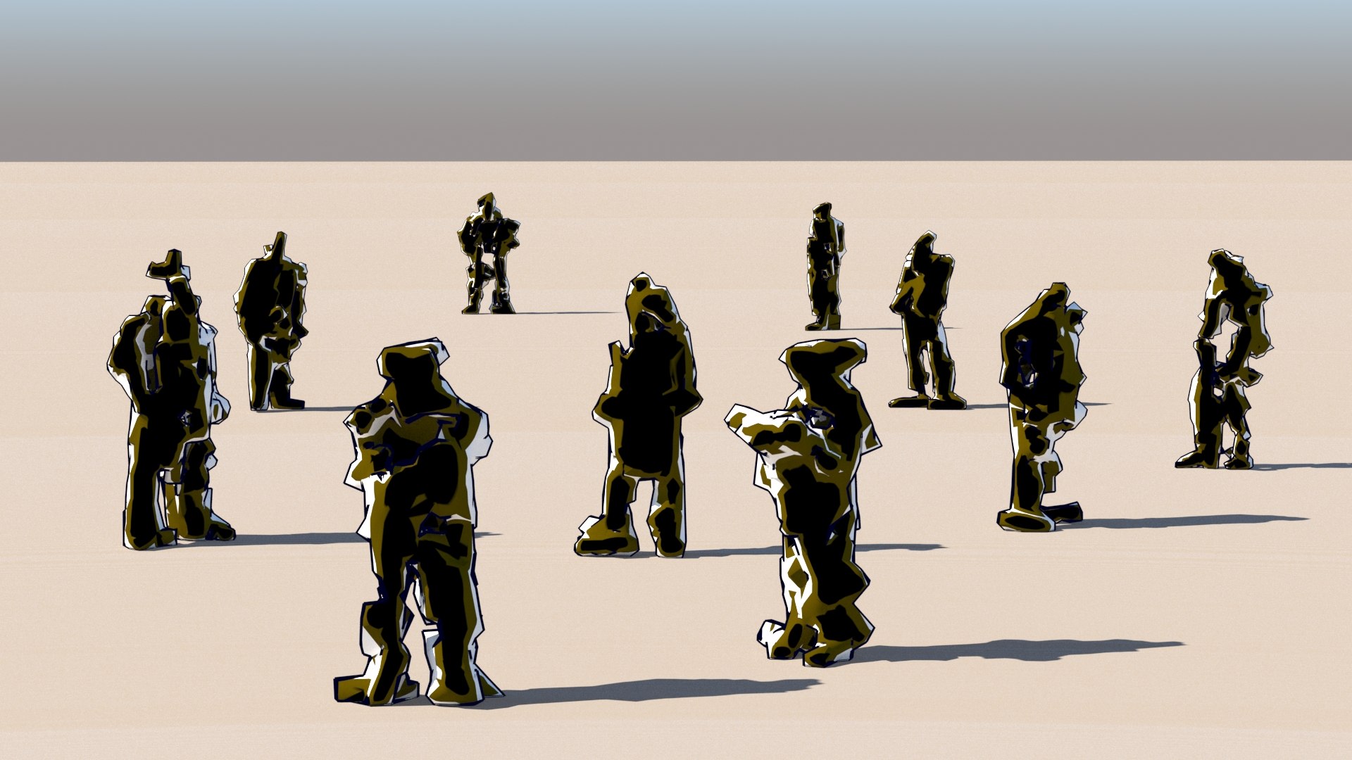 Crowd 3D Model - TurboSquid 1685455