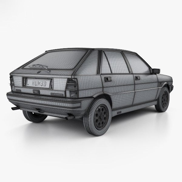 modelo 3d Lancia Delta HF 4WD (831) 1986 - TurboSquid 1345456