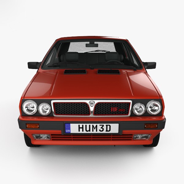 ランチアデルタHF 4WD（831）19863Dモデル - TurboSquid 1345456