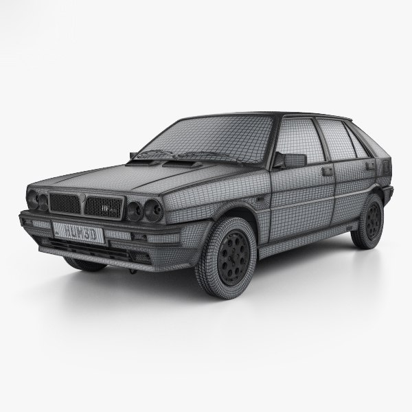 ランチアデルタHF 4WD（831）19863Dモデル - TurboSquid 1345456