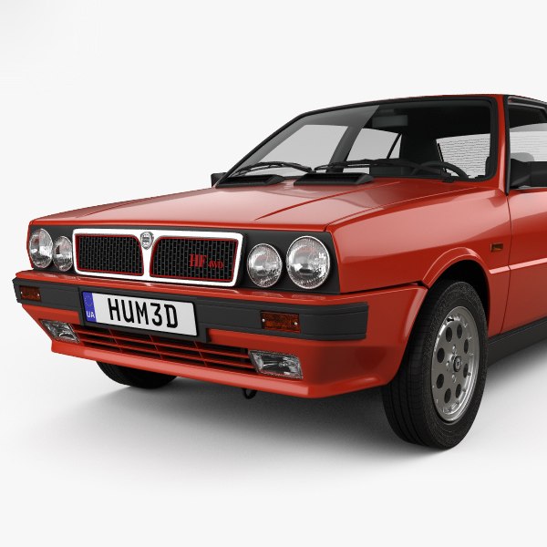 ランチアデルタHF 4WD（831）19863Dモデル - TurboSquid 1345456