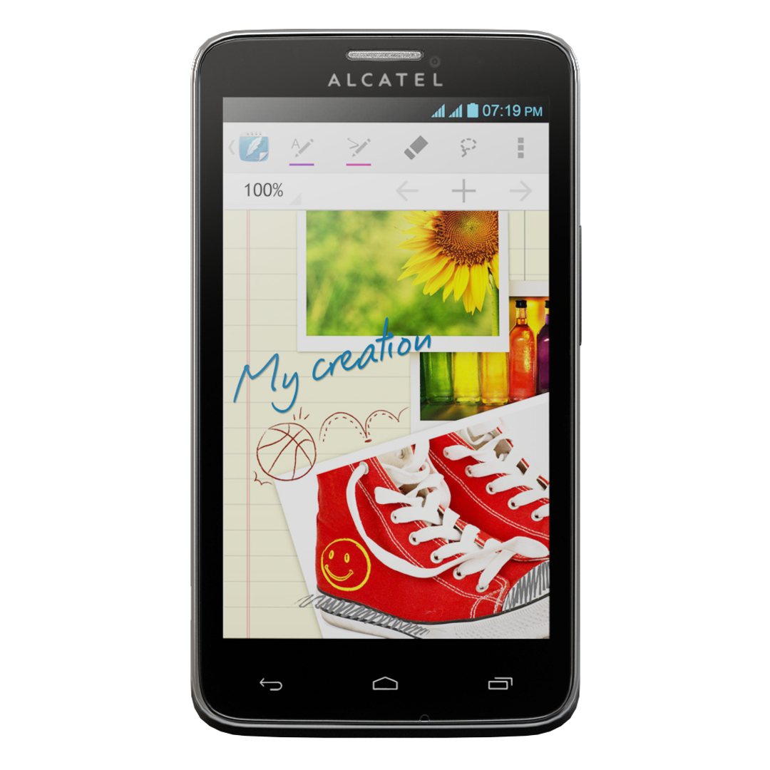 3d Low-poly Alcatel Touch 8000d Model