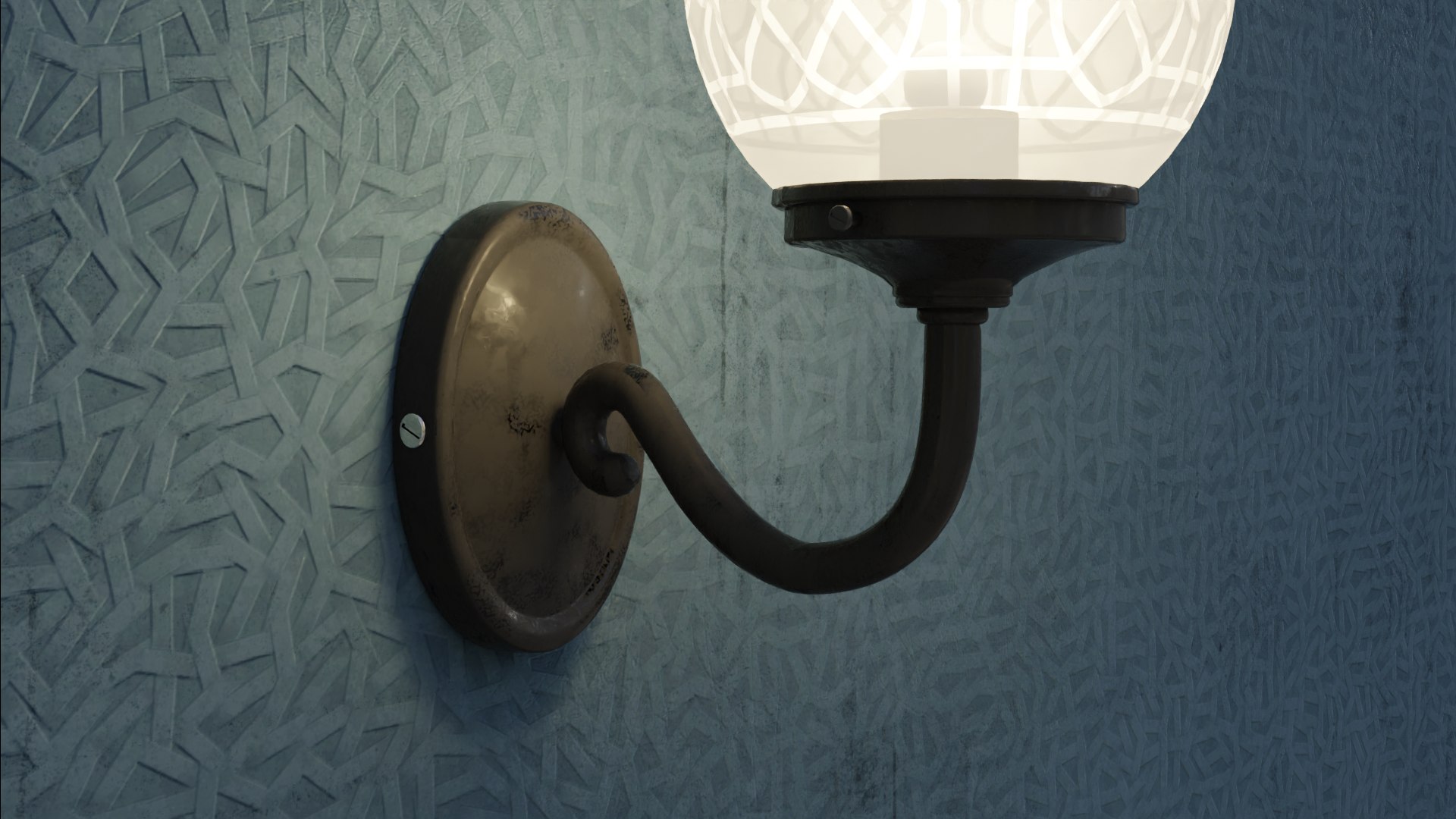 3D Wall Lamp Model - TurboSquid 1901006