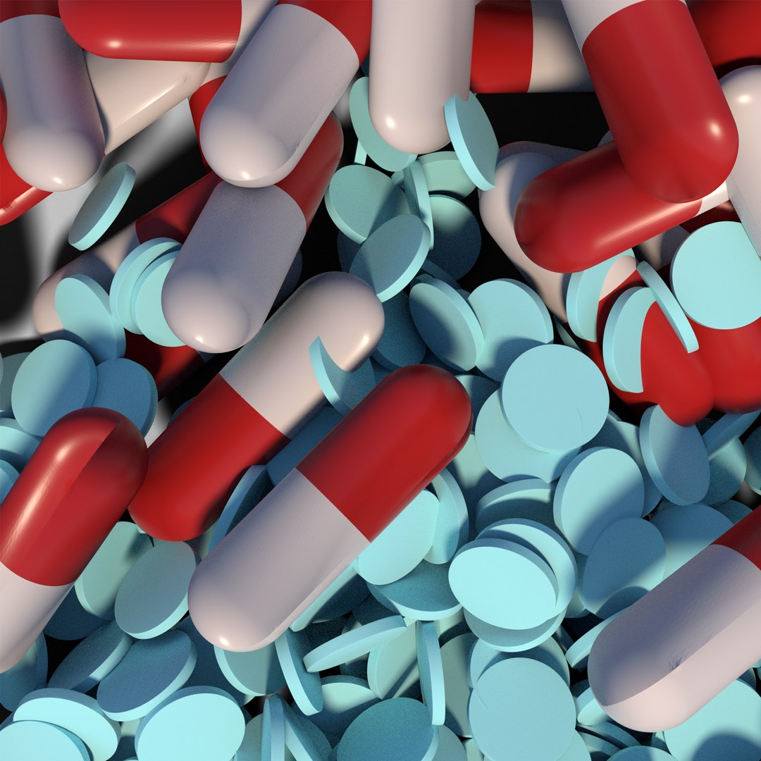 Medicinal Pills And Capsule 3D Model - TurboSquid 2087499