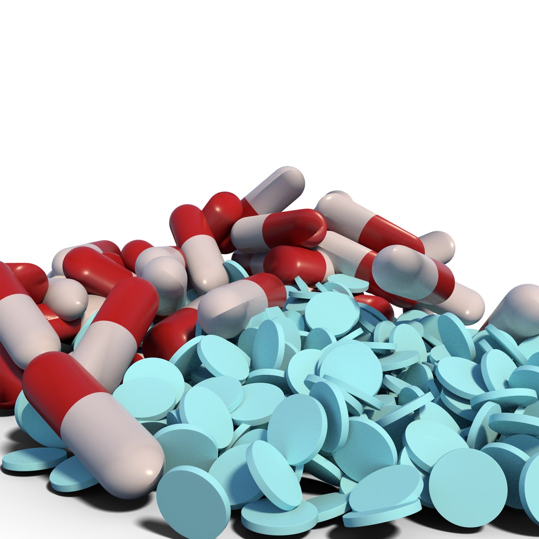 Medicinal Pills And Capsule 3D Model - TurboSquid 2087499