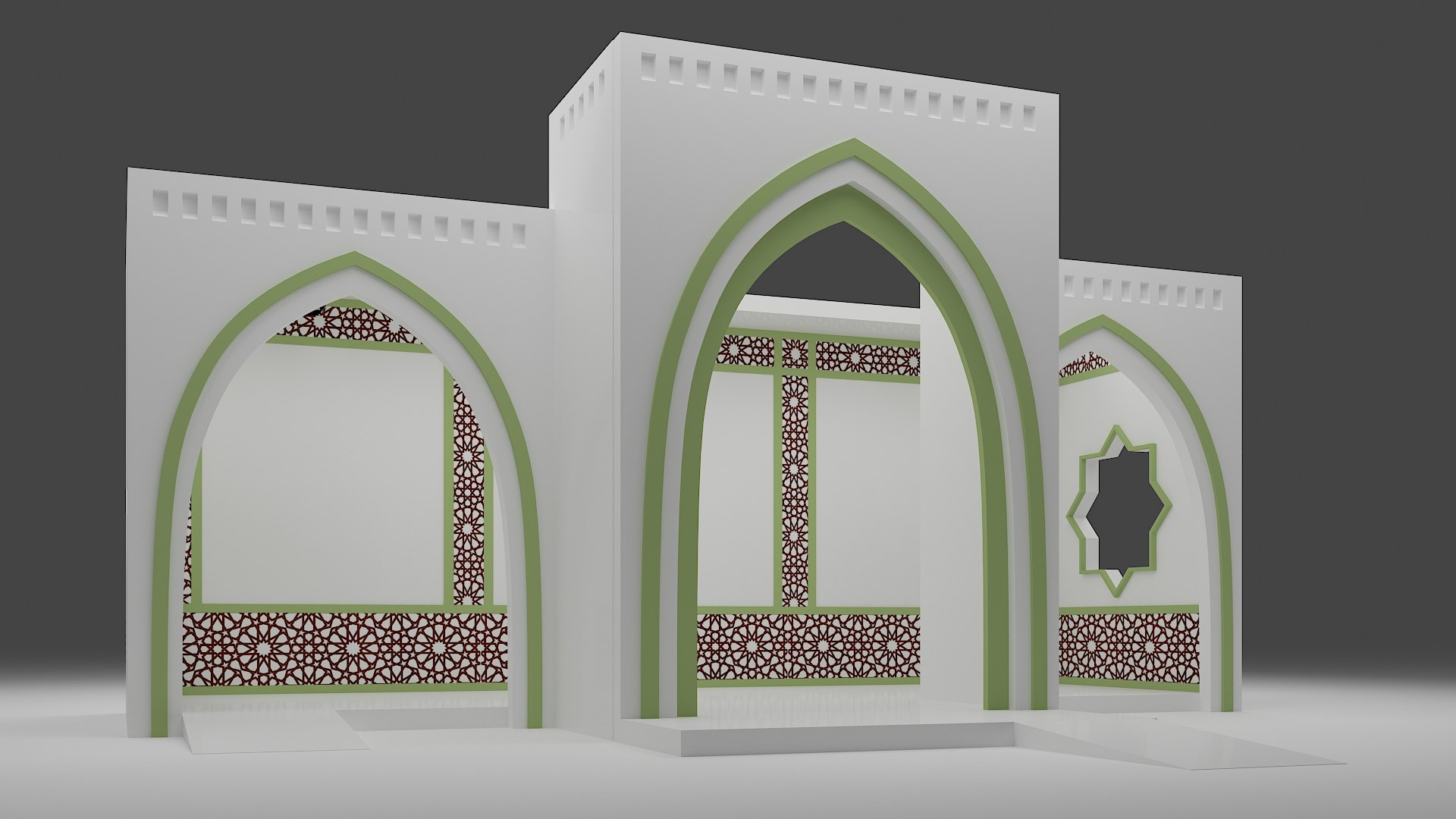 3D Islamic Booth - TurboSquid 1907092
