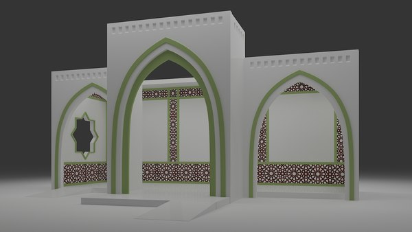 3D islamic booth - TurboSquid 1907092