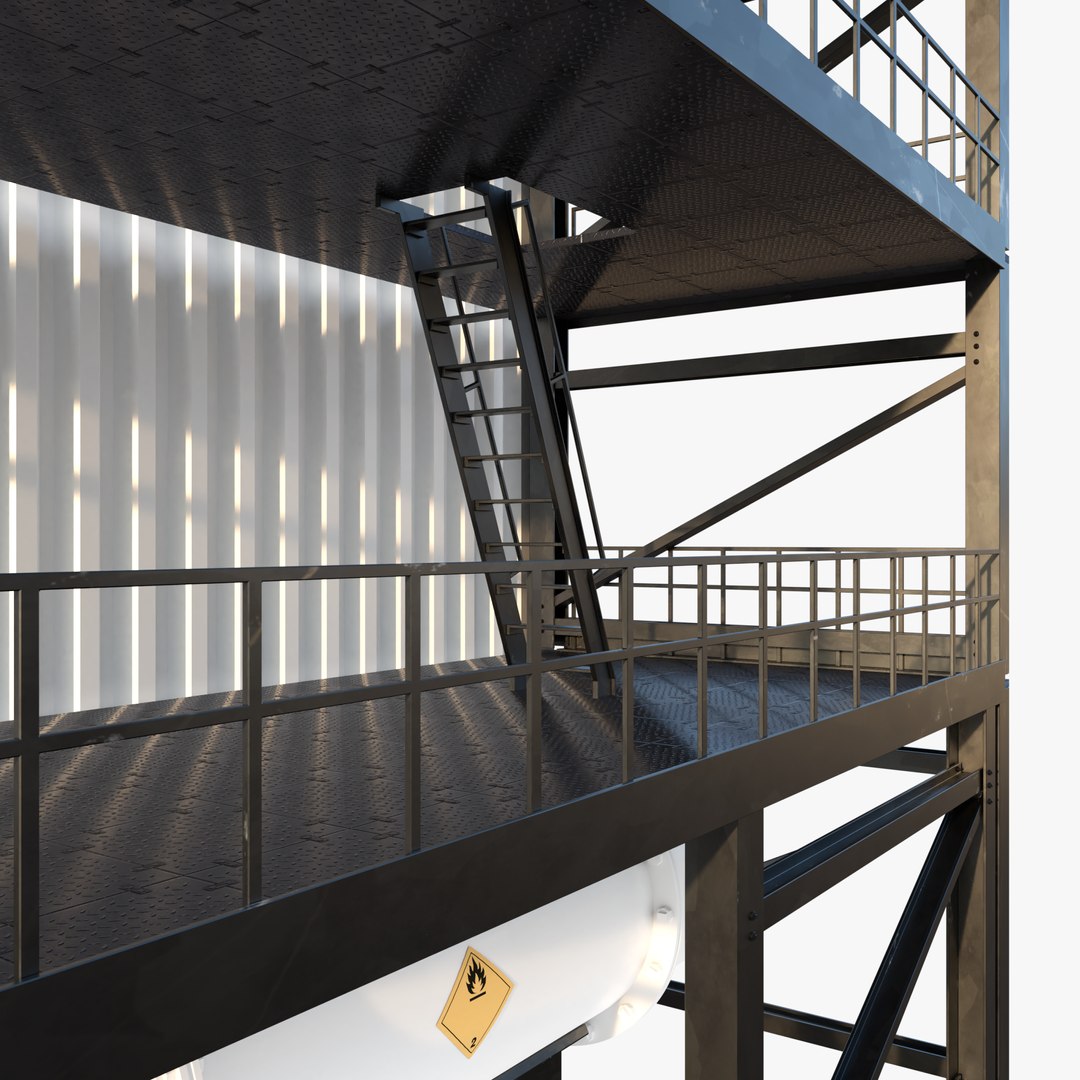 Gas Control Center 3D Model - TurboSquid 1690576