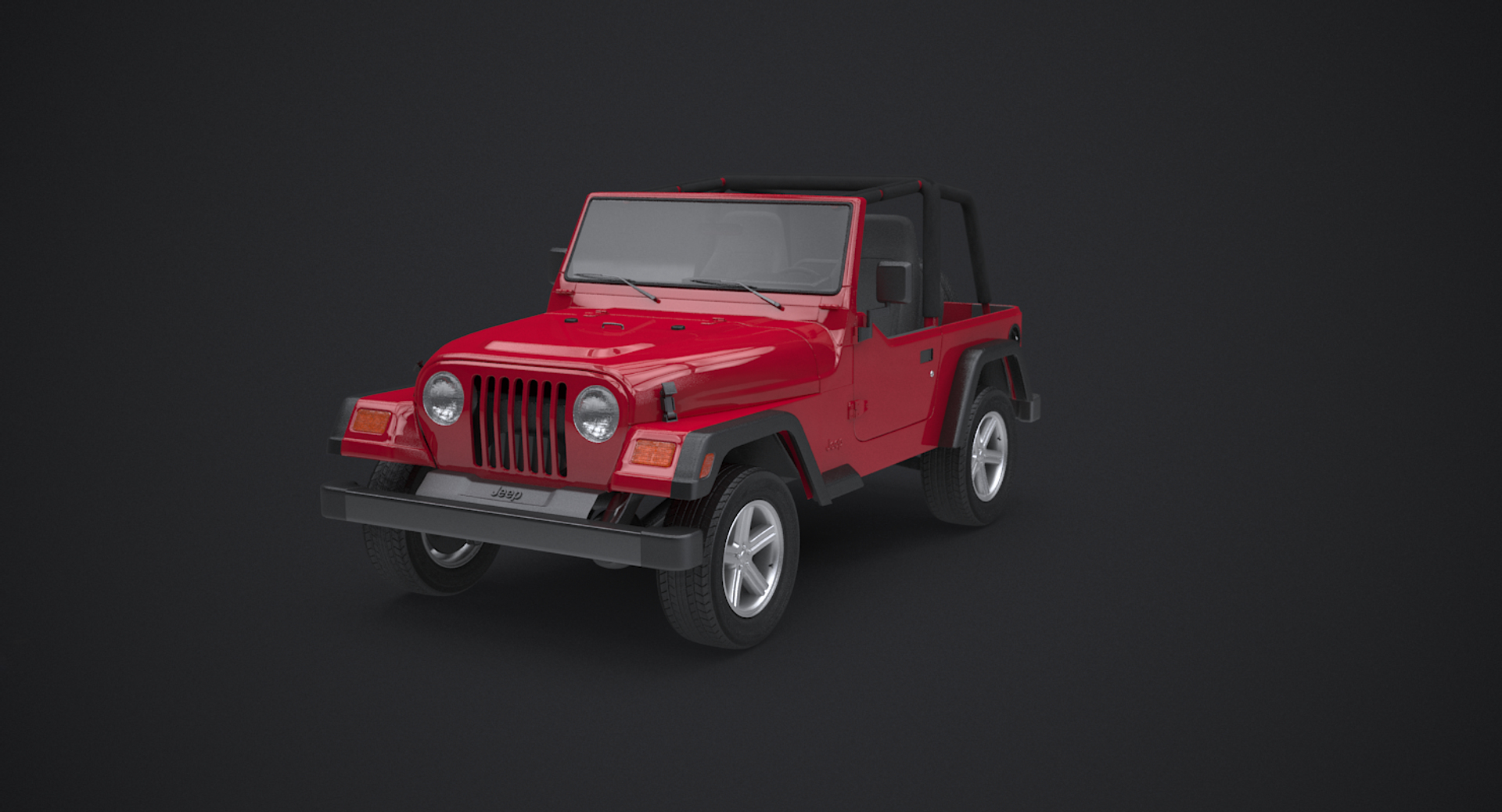 Jeep wrangler tj open 3D model - TurboSquid 1320992