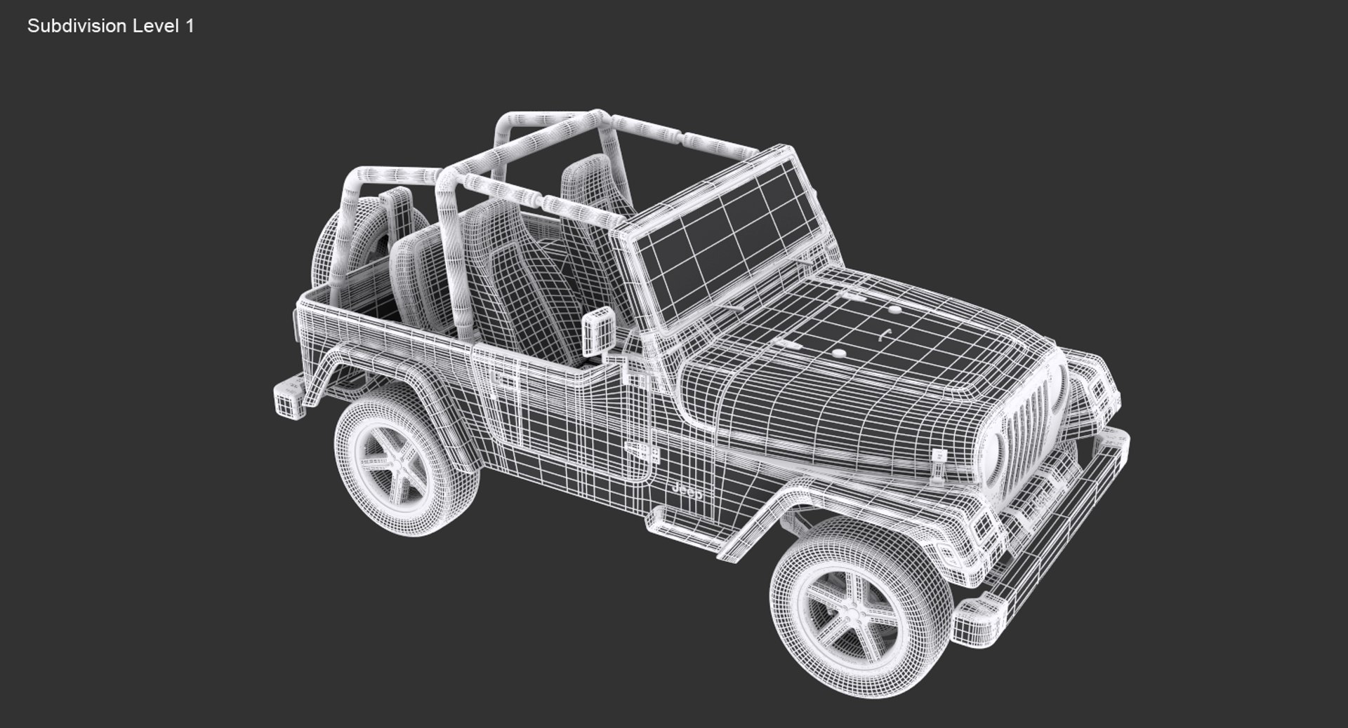 Jeep wrangler tj open 3D model - TurboSquid 1320992