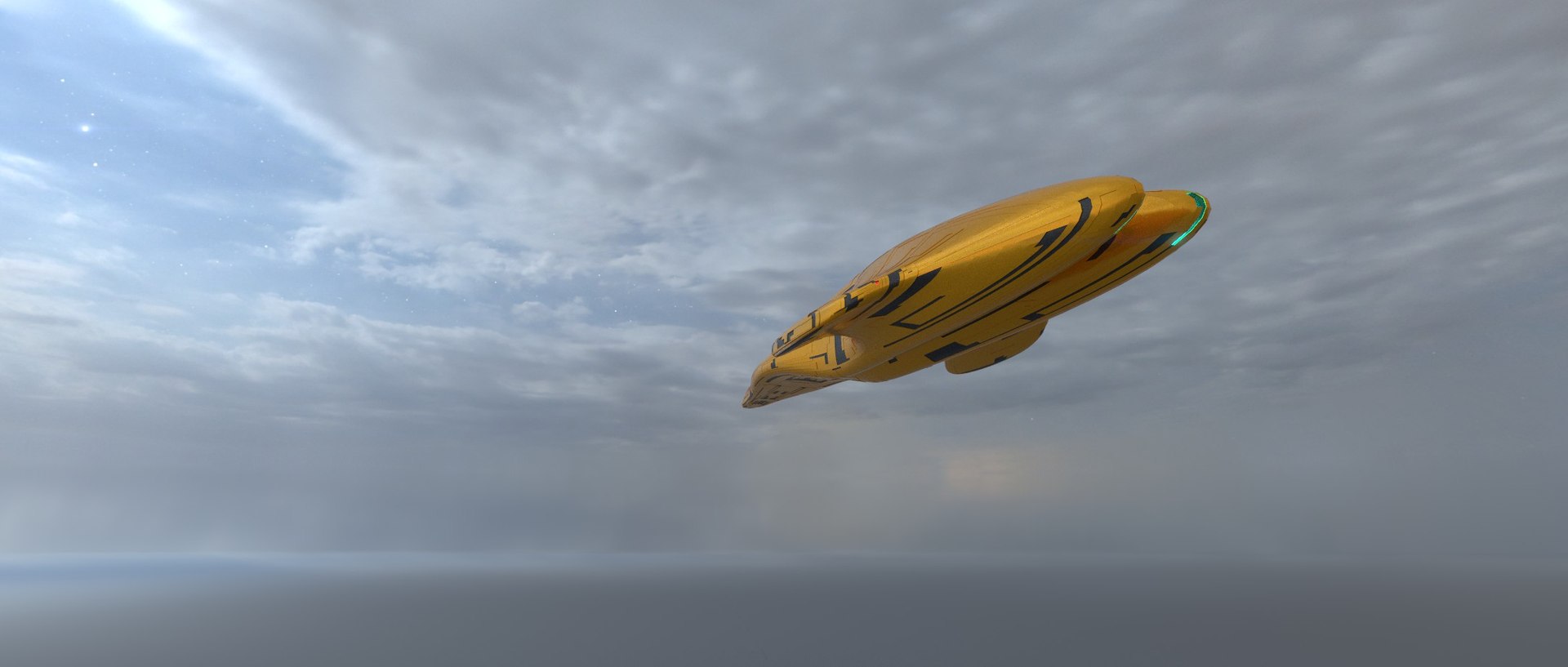 3D Model Passenger Spaceship - TurboSquid 2208058