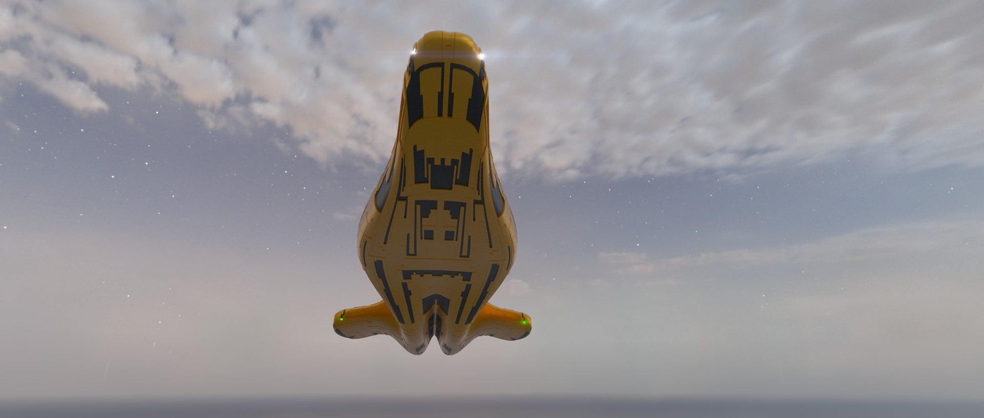 3D Model Passenger Spaceship - TurboSquid 2208058
