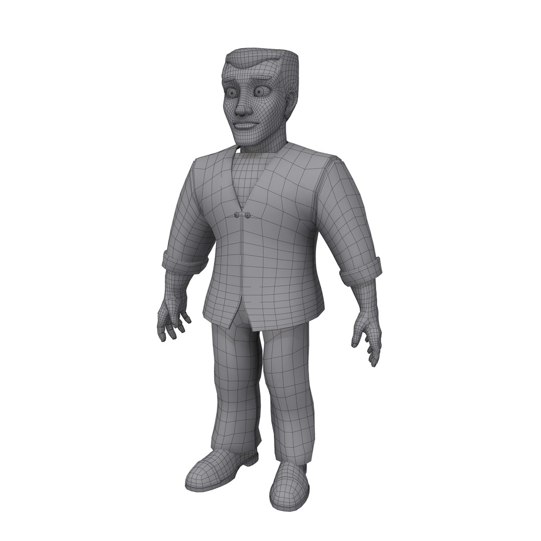 3D Man Cartoon 05 Model - TurboSquid 1751667