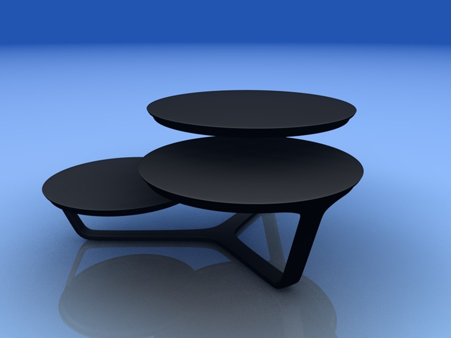 3d Model Set Tables Shelf