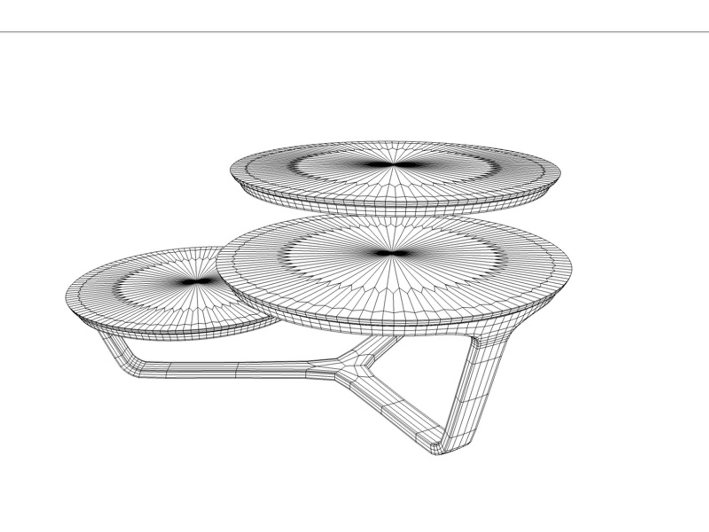 3d Model Set Tables Shelf