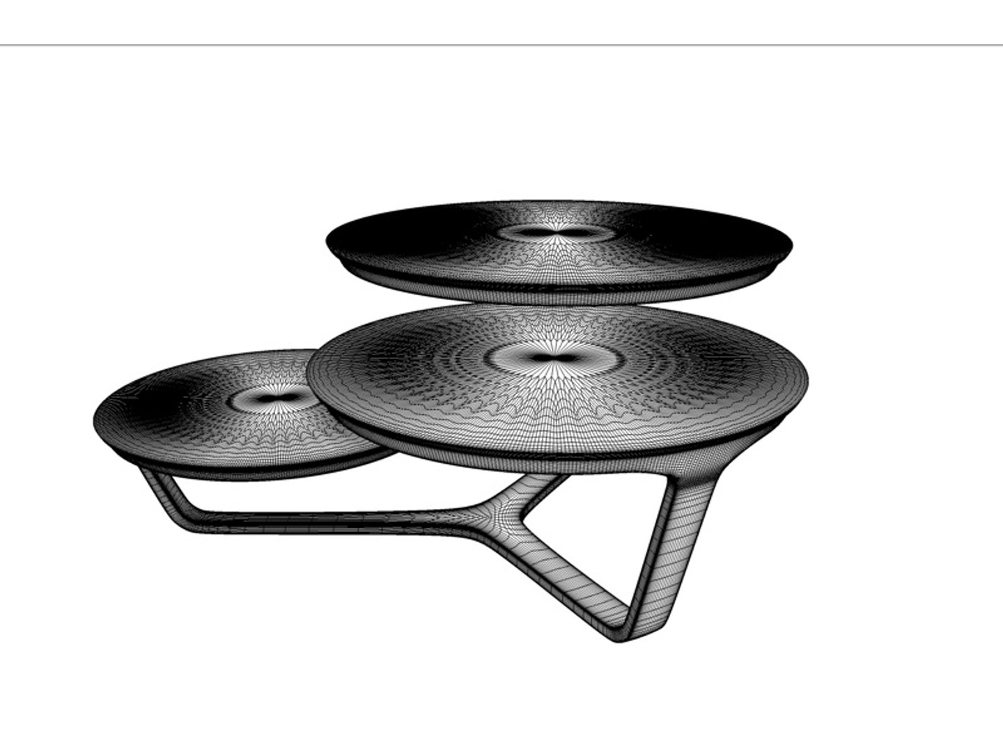 3d Model Set Tables Shelf