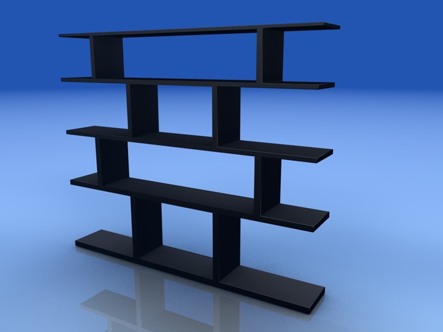 3d Model Set Tables Shelf