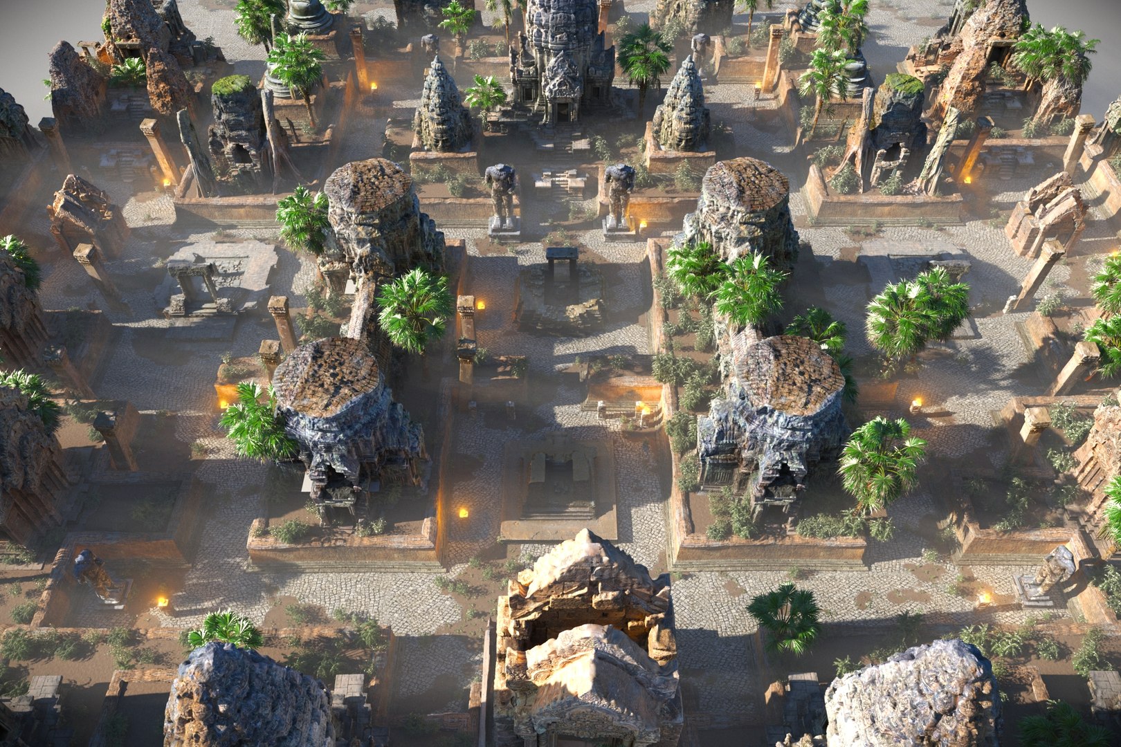 3D Ancient Temple Ruins High Detail 3D Scan Scene - TurboSquid 2388443