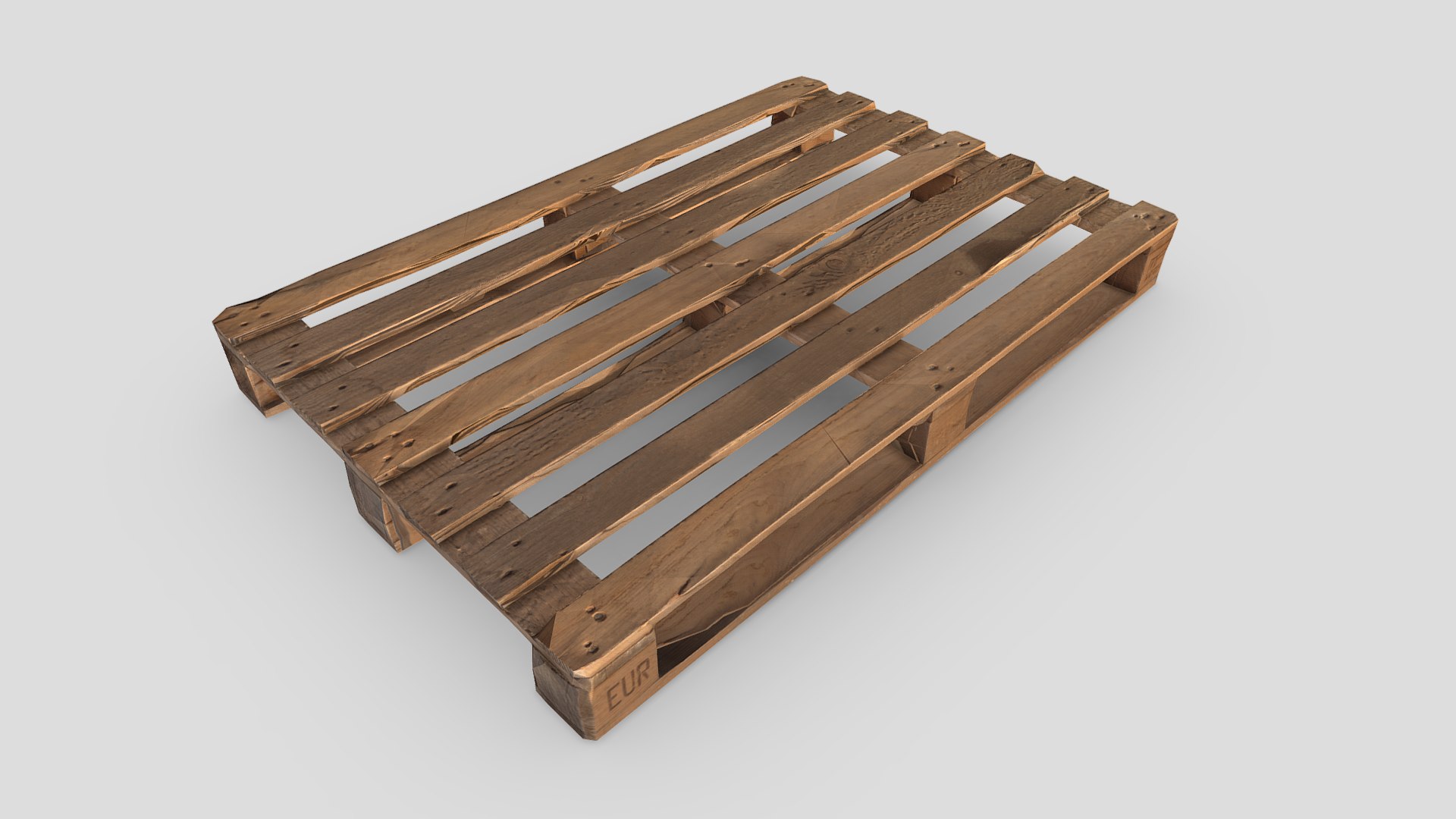 Wooden Euro Pallet Game Ready 3D - TurboSquid 2065851
