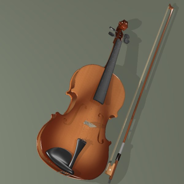 violin 3d model