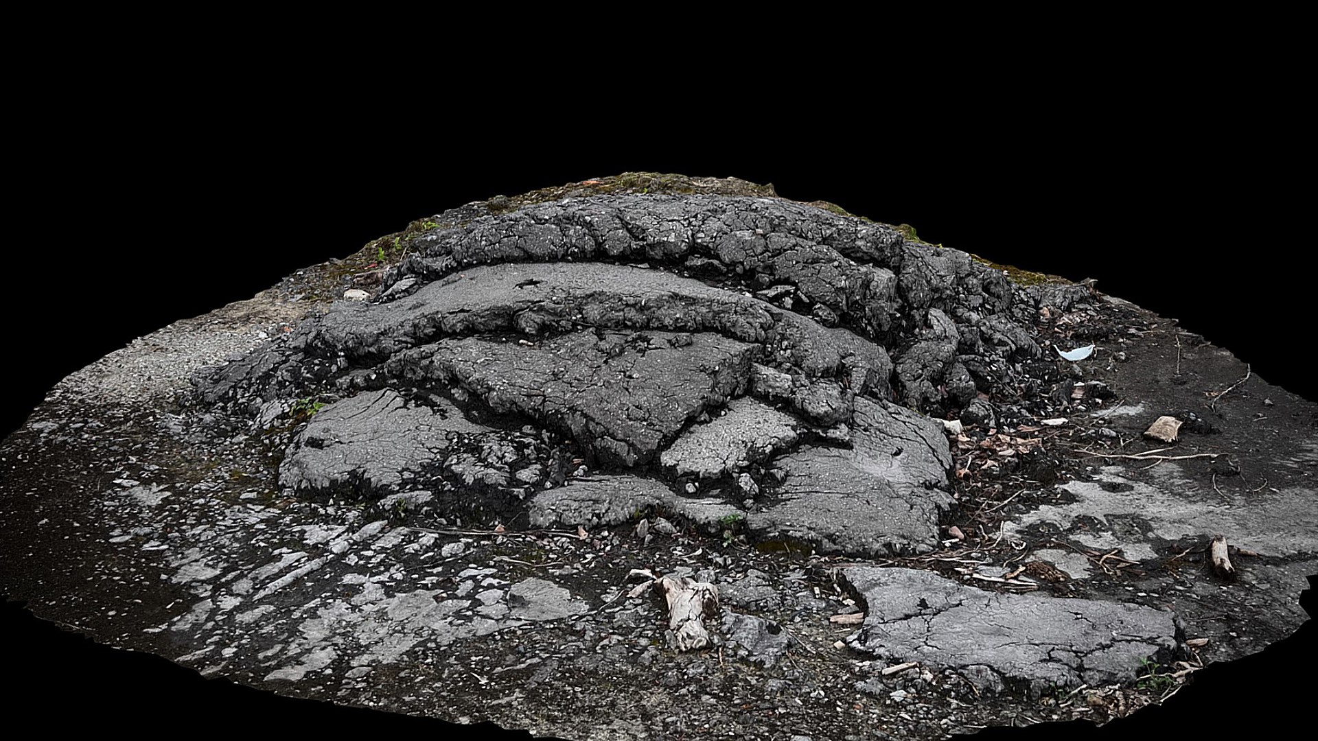 Asphalt Debris Pile Ground Photogrammetry 3D Model - TurboSquid 2275480