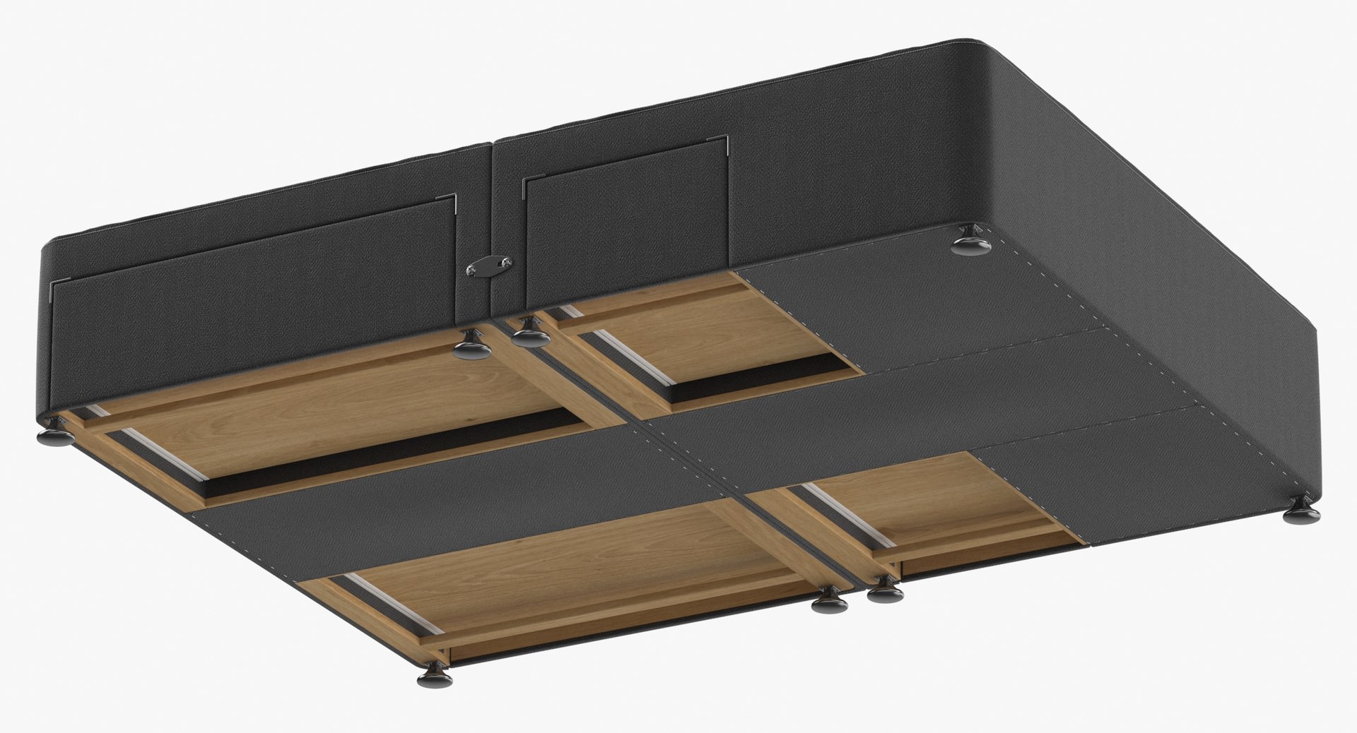 Bed base 08 charcoal 3D model - TurboSquid 1469046